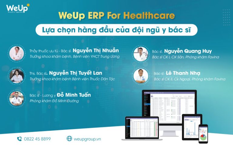 WeUp ERP For Healthcare giúp gì cho hoạt động khám chữa bệnh? - Góc nhìn thực tế từ đội ngũ bác sĩ